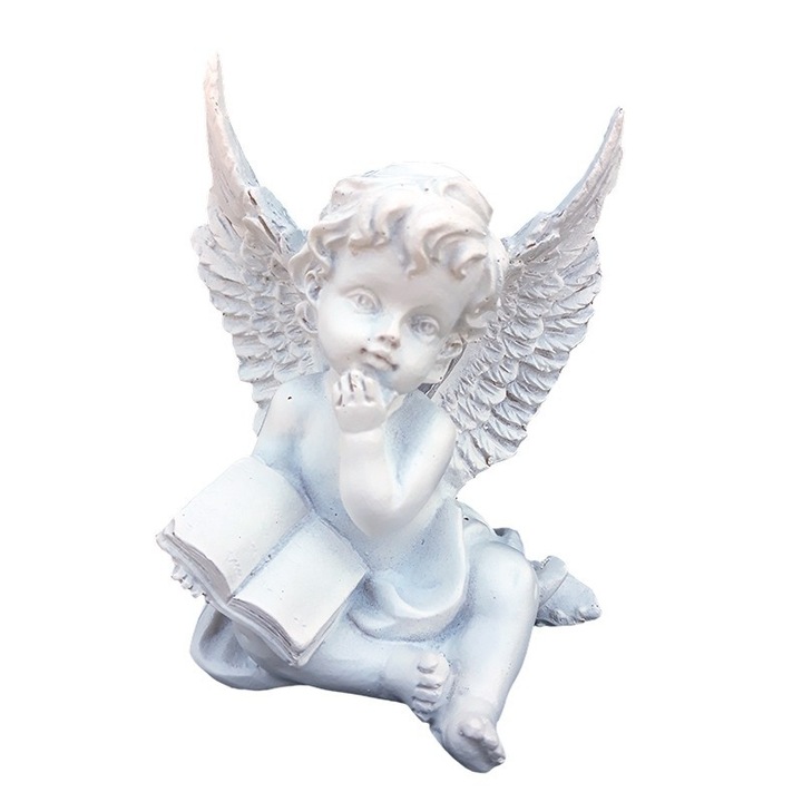 Statueta din rasina reprezentand un inger citind - eMAG.ro