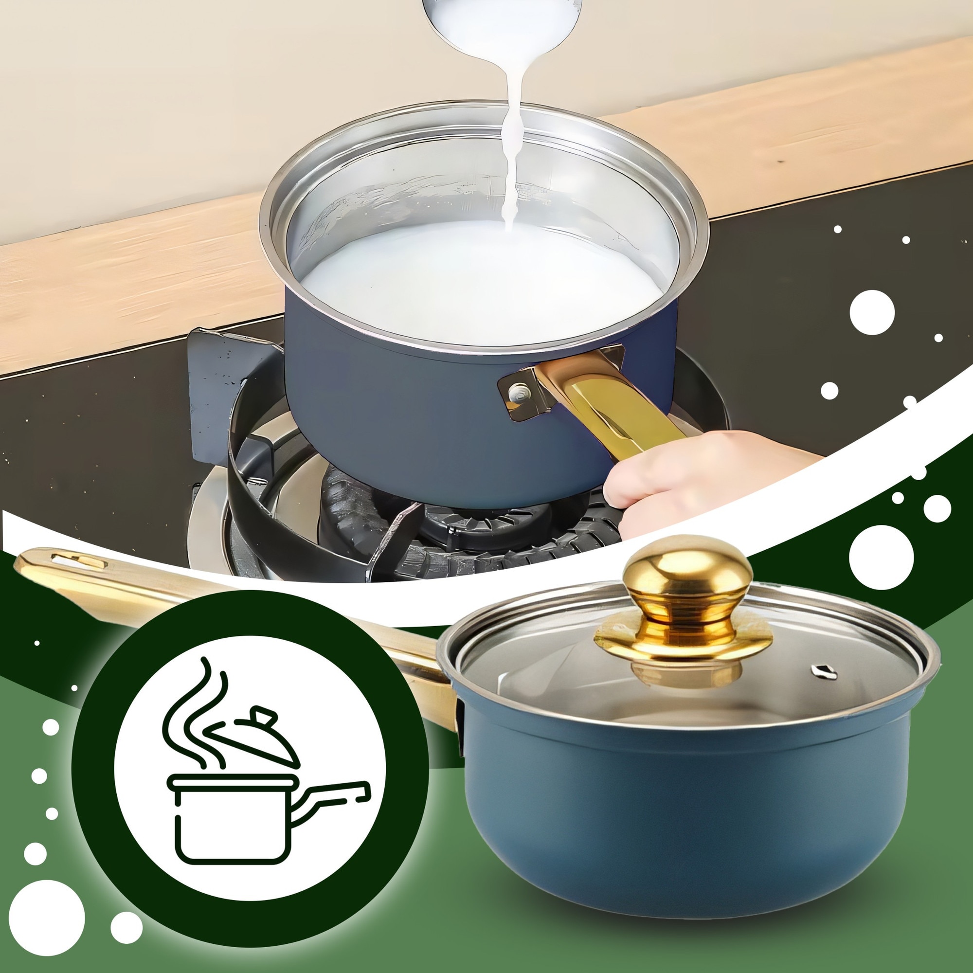 Set De Oale RETOO HomeSmart, 12 Piese, Inox, Compatibil Inductie, 5 ...