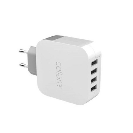 Incarcator retea Cellara multiport 4 USB 1A/1A/2.4A/2.4A - eMAG.ro