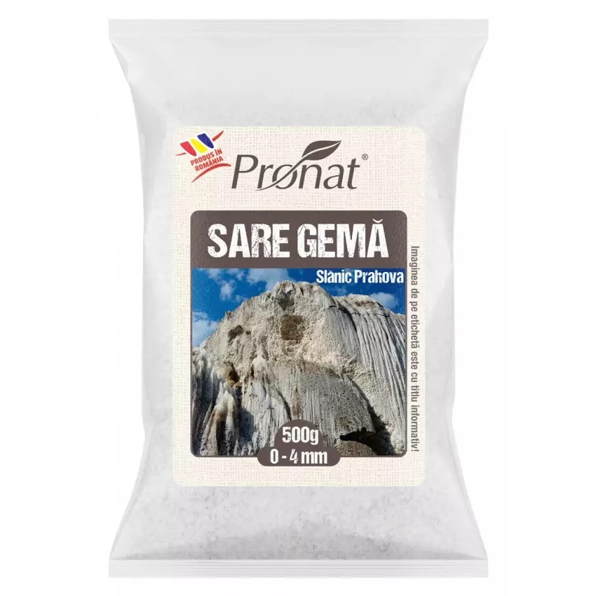 Sare alimentara Slanic Prahov, gema 0-4, 500gr Pronat - eMAG.ro