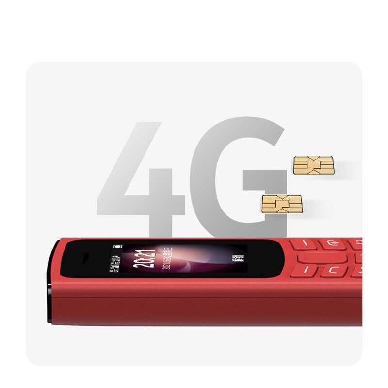 Telefon mobil, model 105 2021, Dual SIM, design cu taste mari, 4G ...