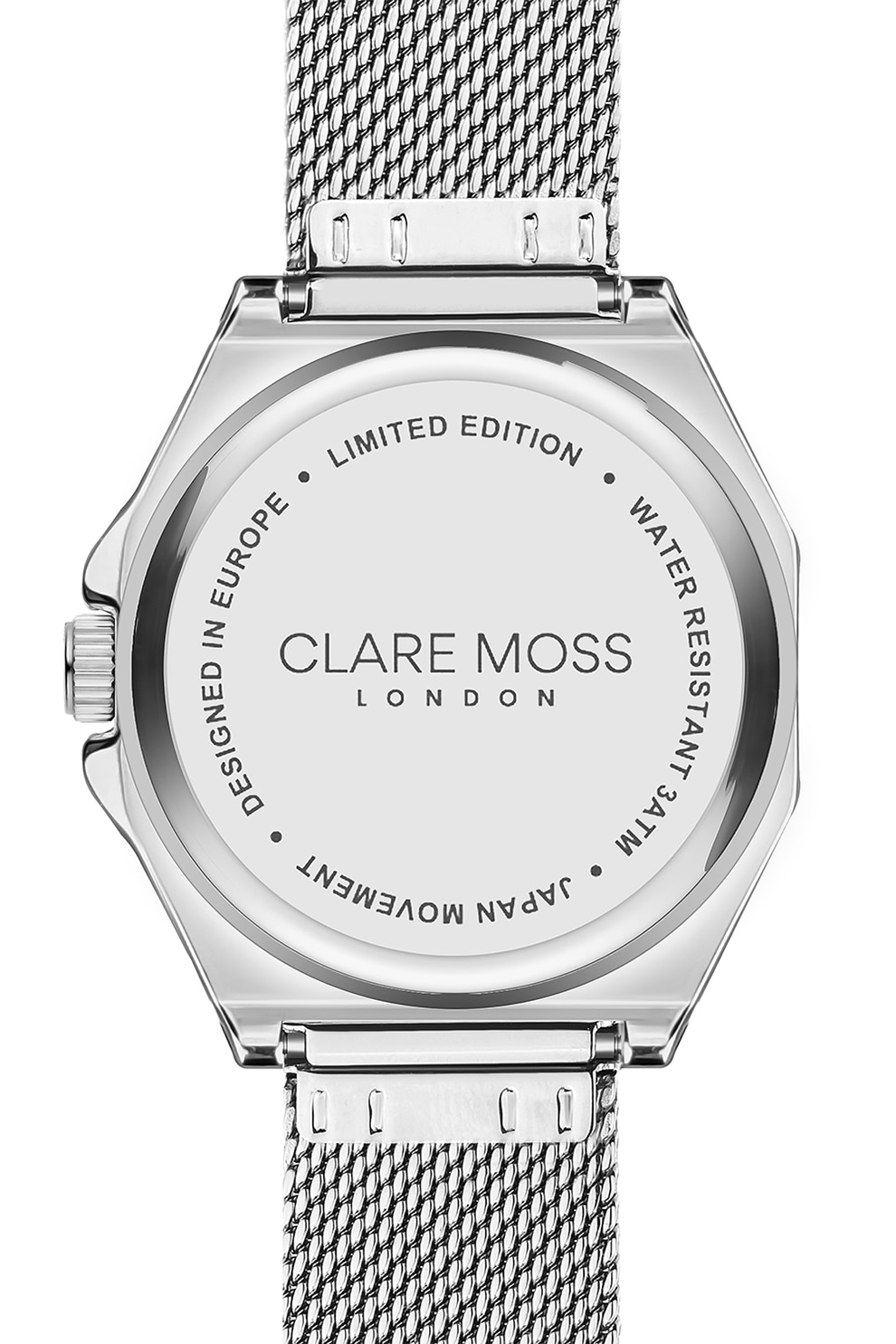 Clare Moss, Ceas analog cu bratara cu model plasa, Argintiu - eMAG.ro