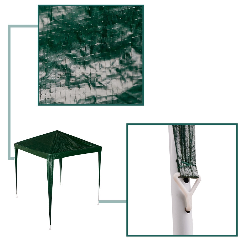Pavilion verde pentru gradina, tip cort, 2x2 m - eMAG.ro