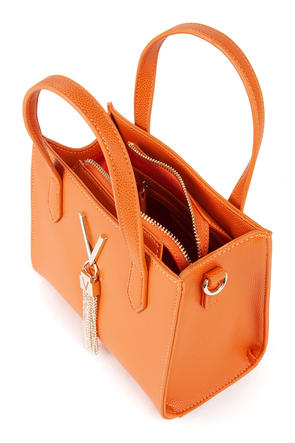 Valentino Bags, Ръчна чанта Divina с допълнителна презрамка, Оранжев ...
