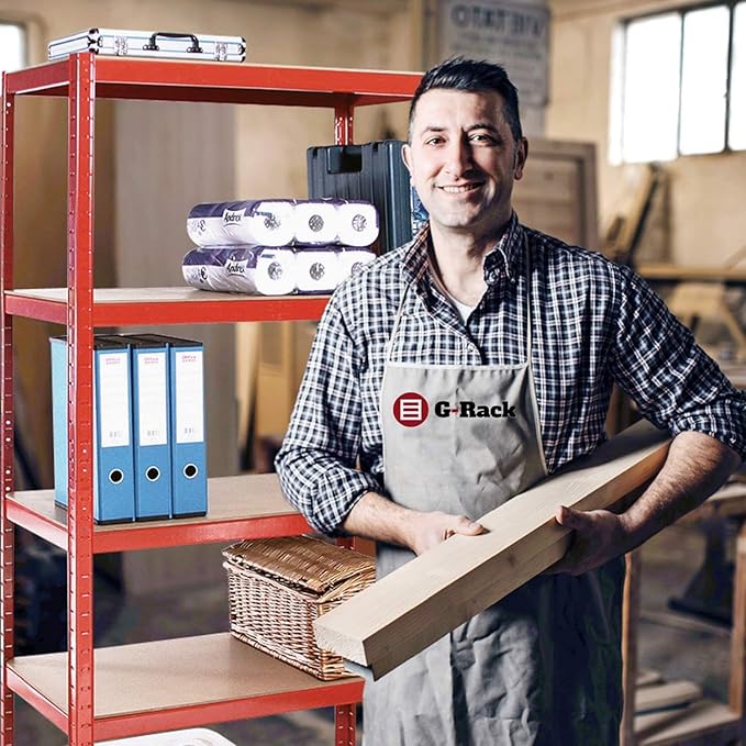 Raft metalic depozitare G-Rack, 180 x 120x 45 cm, 5 polite, 175kg/raft ...