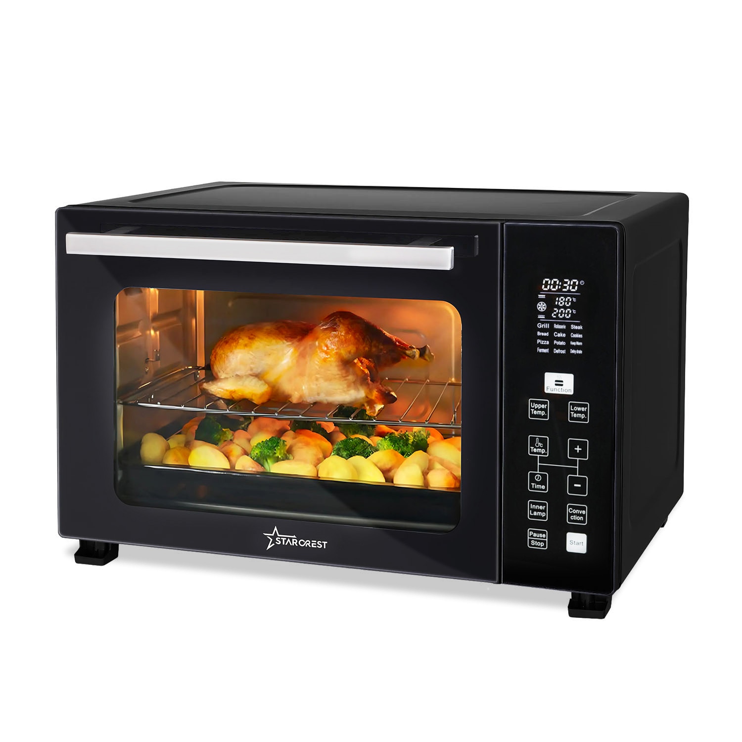 Cuptor electric STARCREST SO-3511BK, 35L, 1500W, Rotisor, Convectie, 12 ...