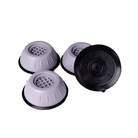 Set de 4 Picioare Antivibratii, 8 cm, Gri, cu Ventuza Cauciuc ...