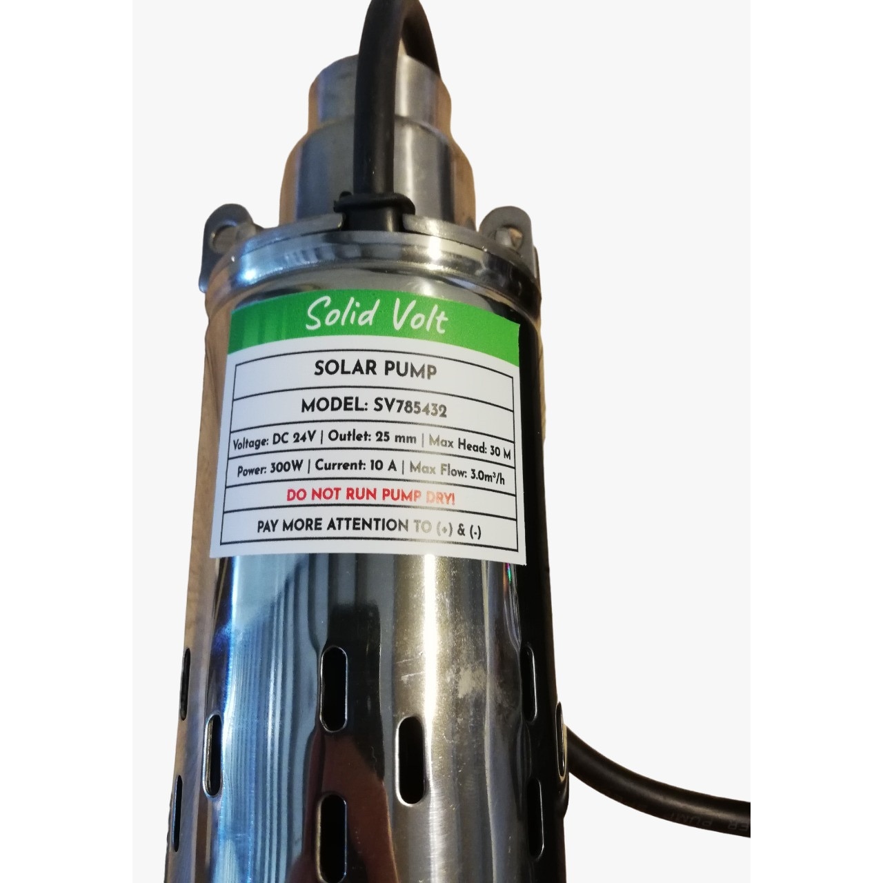 Pompa apa submersibila 300W, 24V, irigat, fantana, ridicare apa 30m ...