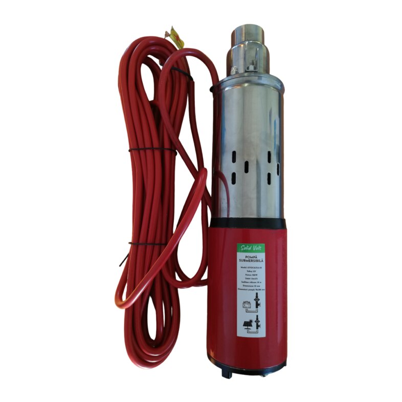 Pompa apa submersibila 220W, 12V, irigat, fantana, ridicare apa 30m ...