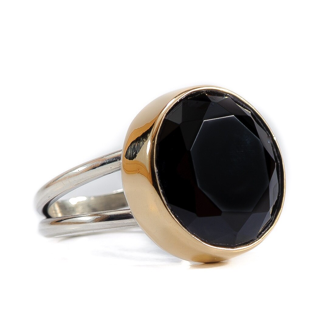 Inel dama argint 925 cu piatra neagra - eMAG.ro