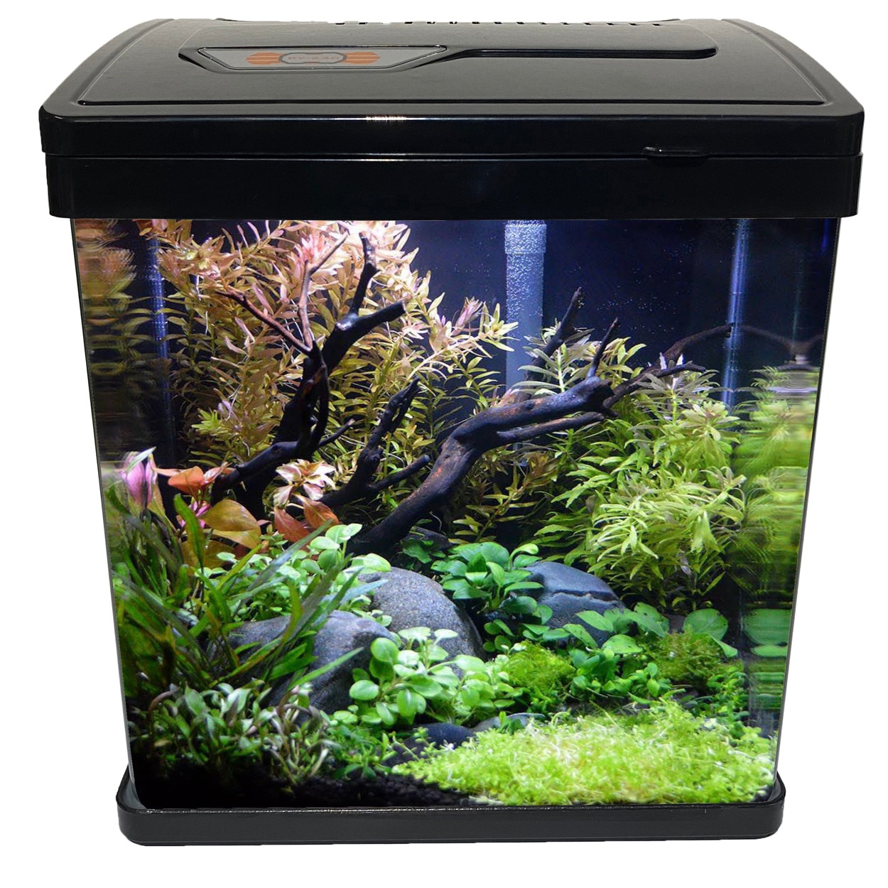 Acvariu sticla clara 16L ( brut ) Fish Tank – 28 cm, Filtru 2.5W ...