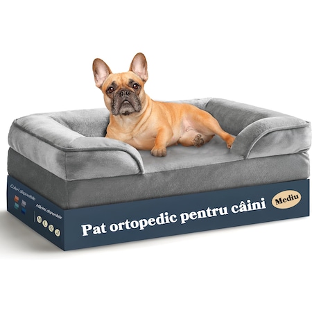 Pat Ortopedic Tip Canapea pentru Caini, Ultra Confortabile pentru Caini ...