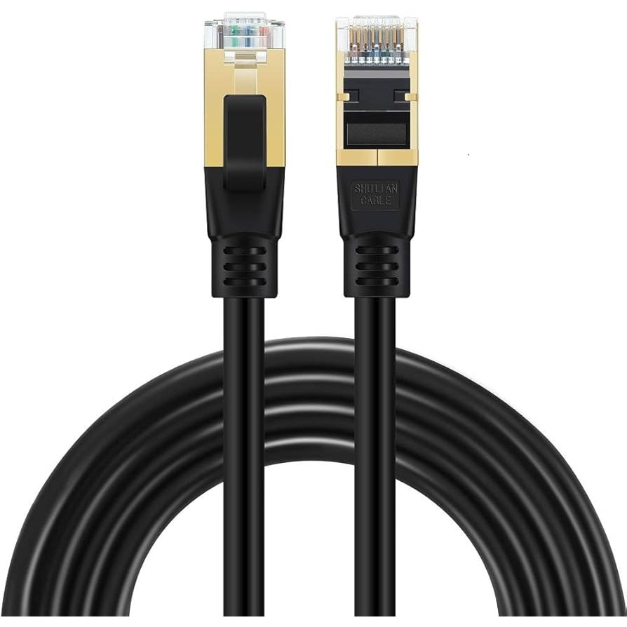Cablu de retea Shuliancable Cat 8, 40 Gbps, cablu patch LAN Gigabit ...