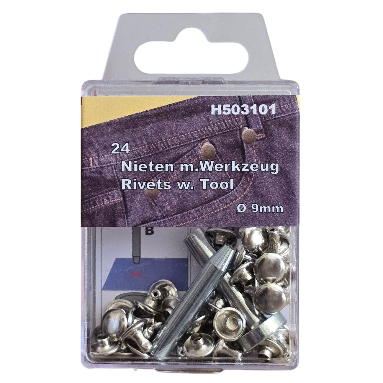 Rapids ф9 mm cu matrice de inserare, 24 buc, culoare nichel, H503101 ...