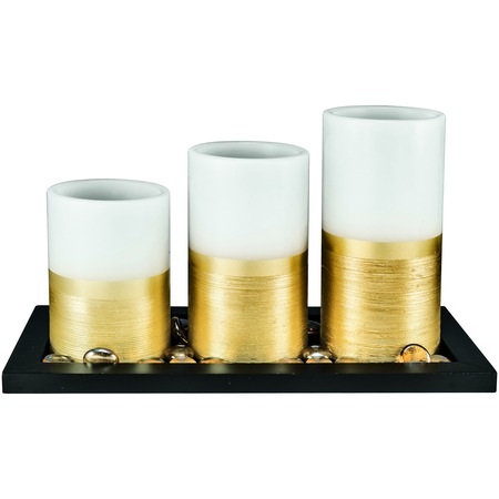 Set 3 lumanari din ceara cu LED, CDW 3 - eMAG.ro