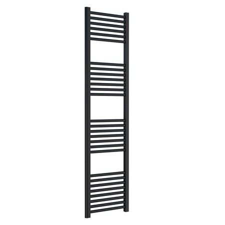 Calorifer portprosop pentru baie, decorativ, negru, drept, cu 28 tevi ...