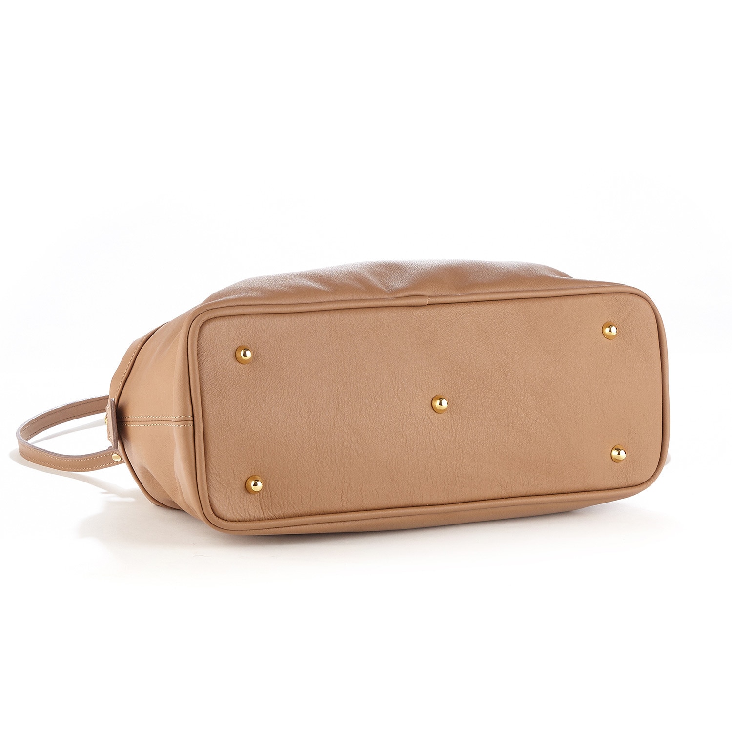 Geanta dama, RENA, model Kelly cafenie, din piele naturala - eMAG.ro