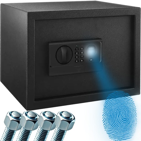 Seif inteligent cu lacat electronic, TSF-19, 35x25x25cm, cititor de ...