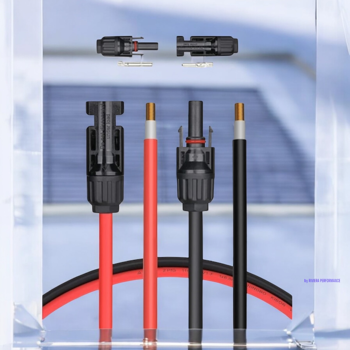 Cablu solar fotovoltaic, sectiune 4mm2, cu conector MC4, lungime 2x2m ...