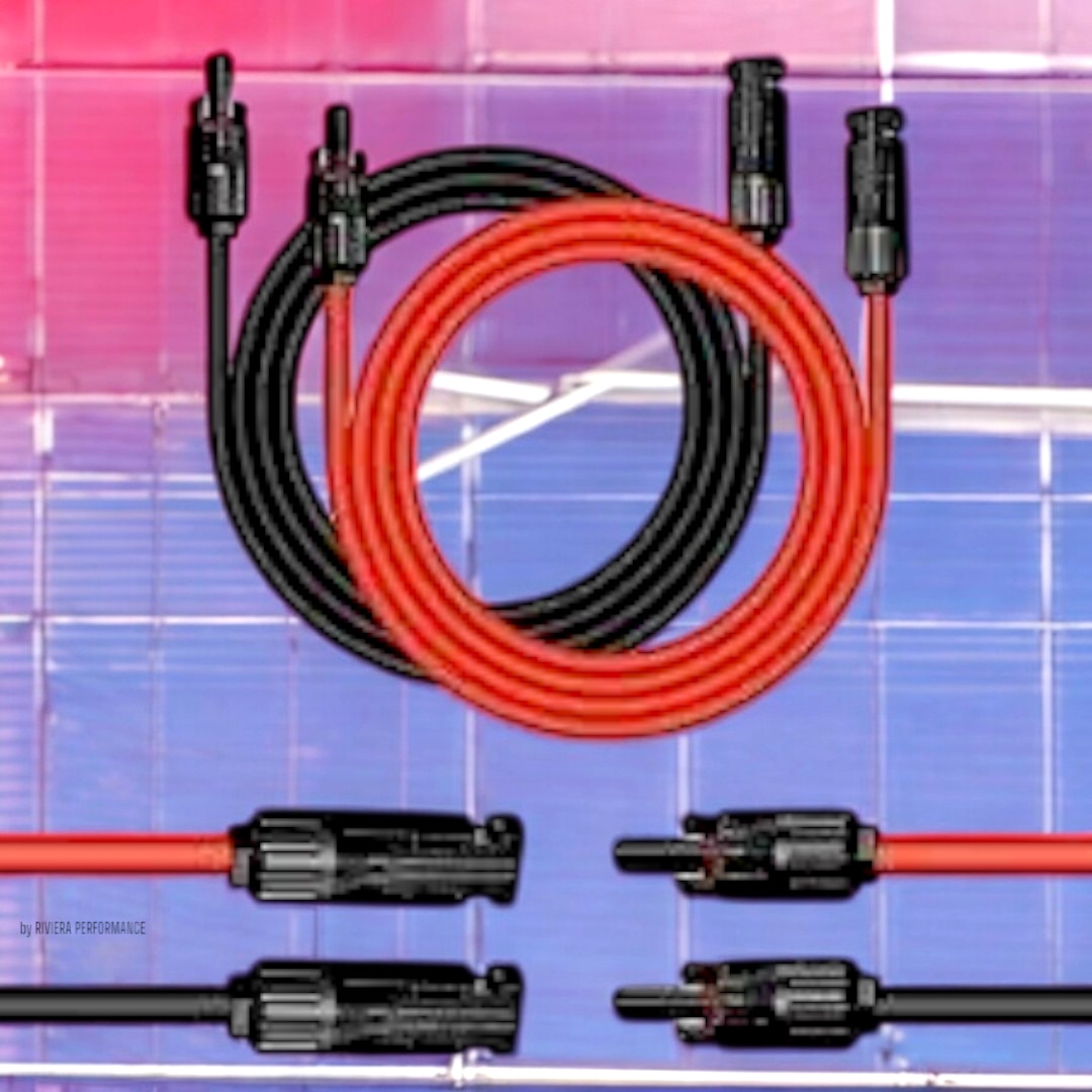 Cablu solar fotovoltaic, sectiune 4mm2, cu conector MC4, lungime 2x2m ...