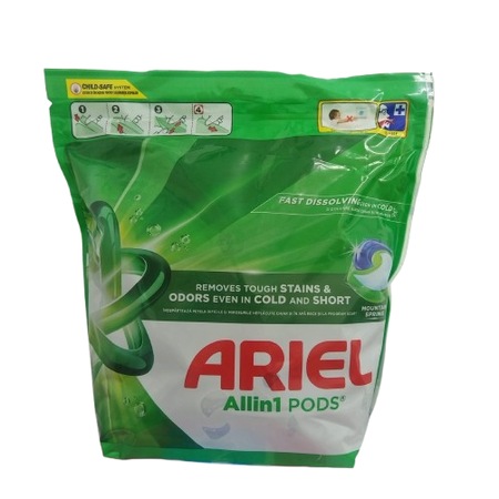 Detergent capsule ARIEL All in One PODS Mountain Spring, 65 spalari ...