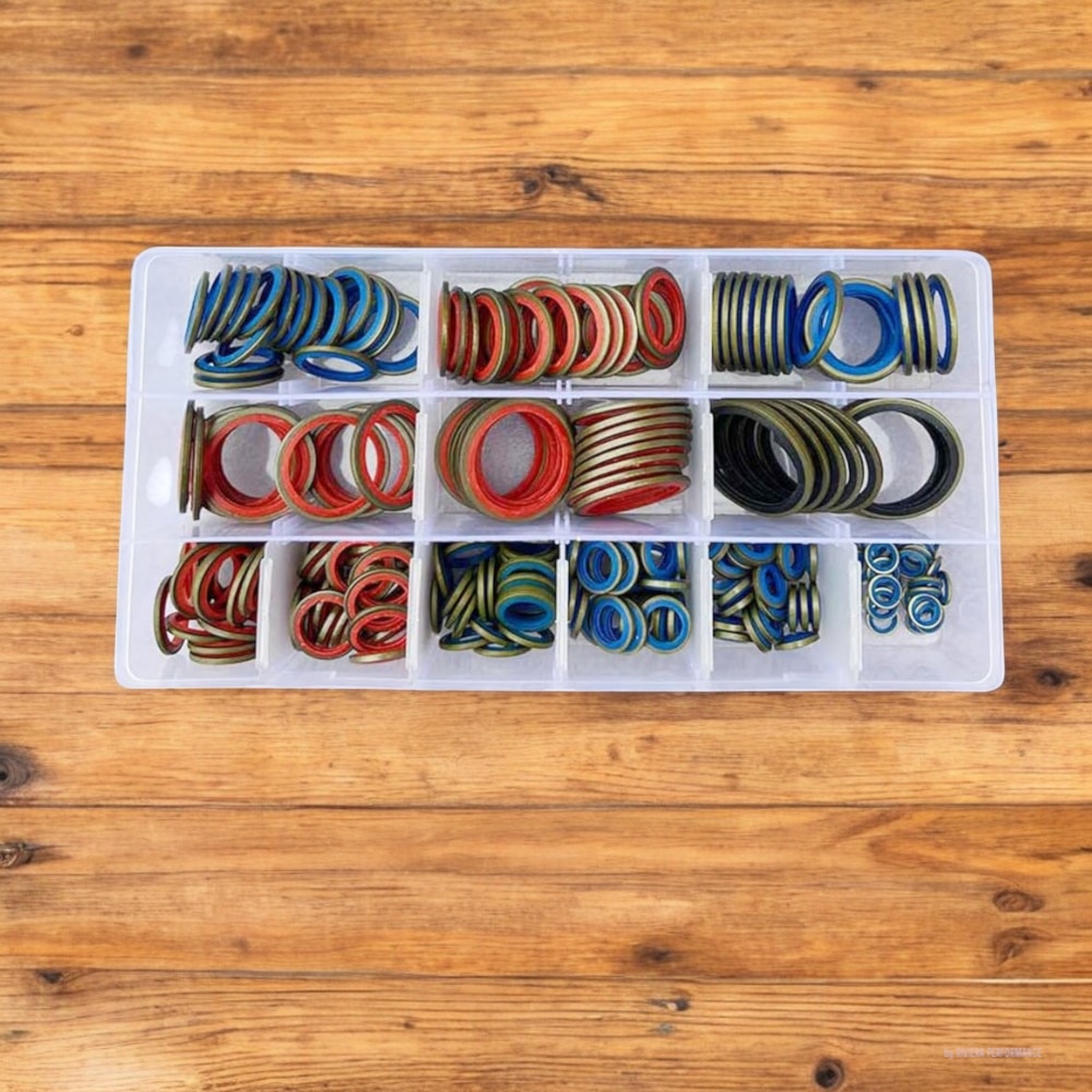 Set saibe metal, cauciuc, diametru 06-30 mm, multicolore, 245 bucati ...
