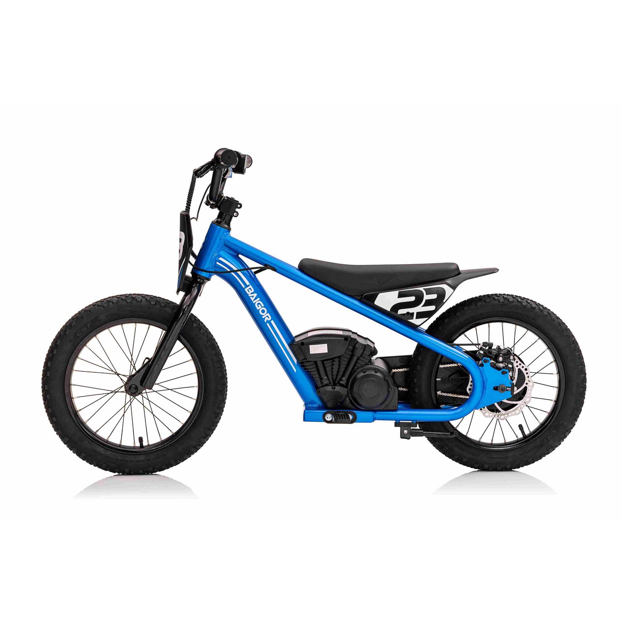 Електрически велосипед BAIGOR 23 PRO, 24V, 250W, син - eMAG.bg