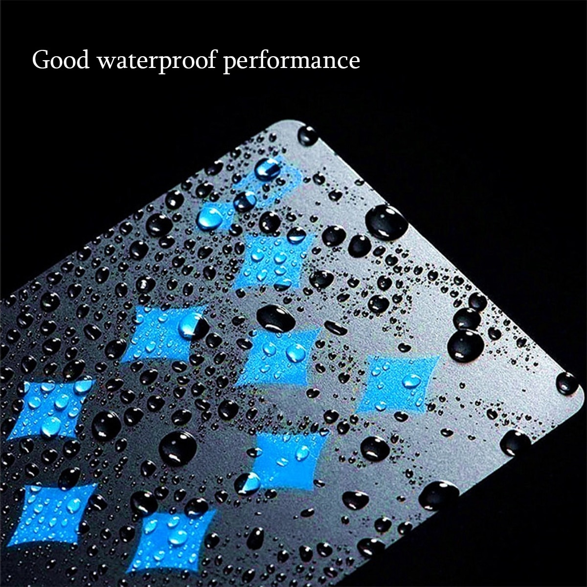 Set de carti de joc poker din plastic impermeabil, 54 carti, negru ...