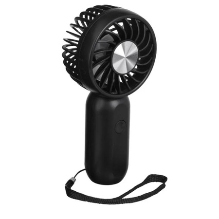 Ventilator mini, portabil, negru, incarcare USB 13, 5 cm - eMAG.ro