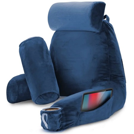 Perna pentru Citit cu Cotiere, Suport pentru Cap/Gat Detasabil & Suport ...