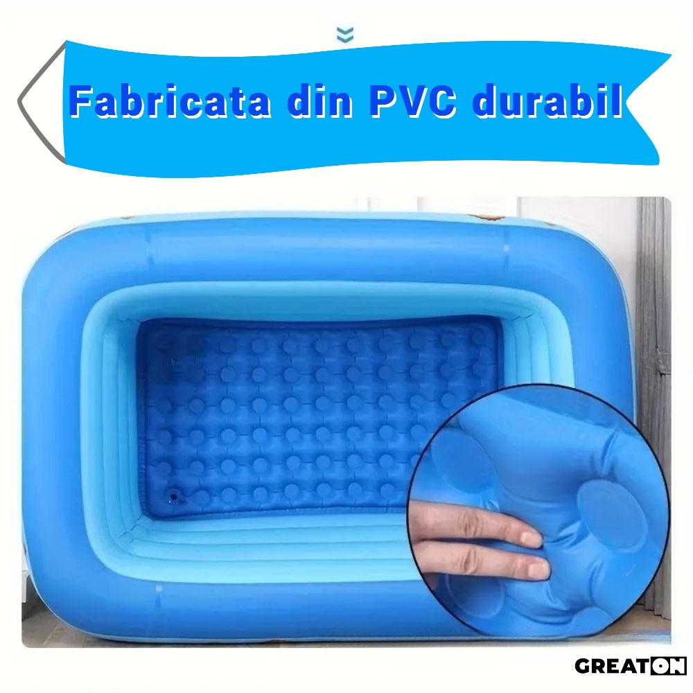 Piscina Gonflabila Dreptunghiulara GREATON, Pentru Copii Cu Baza Podea ...