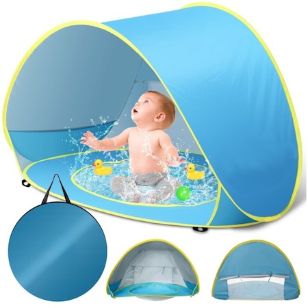 Cort de plaja portabil VarioShop®, adapost cu protectie UV pentru ...