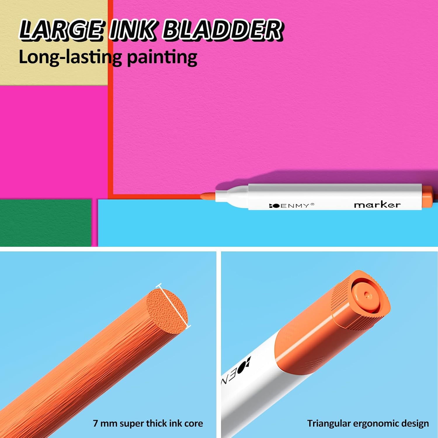 Set de 48 Carioci Markere cu Vopsea Acrilica – Markere Premium ...