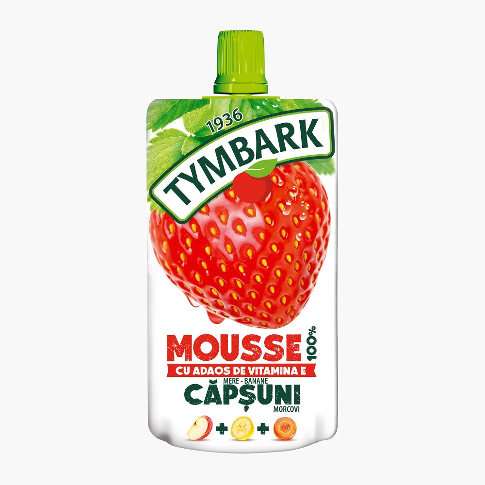 Mousse 100% fructe, Mar, Banana, Capuni si Morcovi, 12 x 120 gr ...