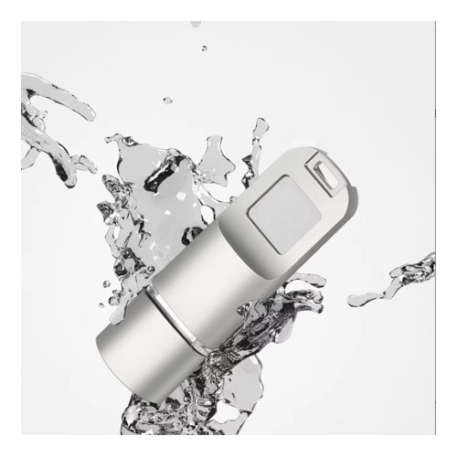 Stick Memorie USB cu scanare amprenta digitala 3.0, 128 Gb, Metalic ...