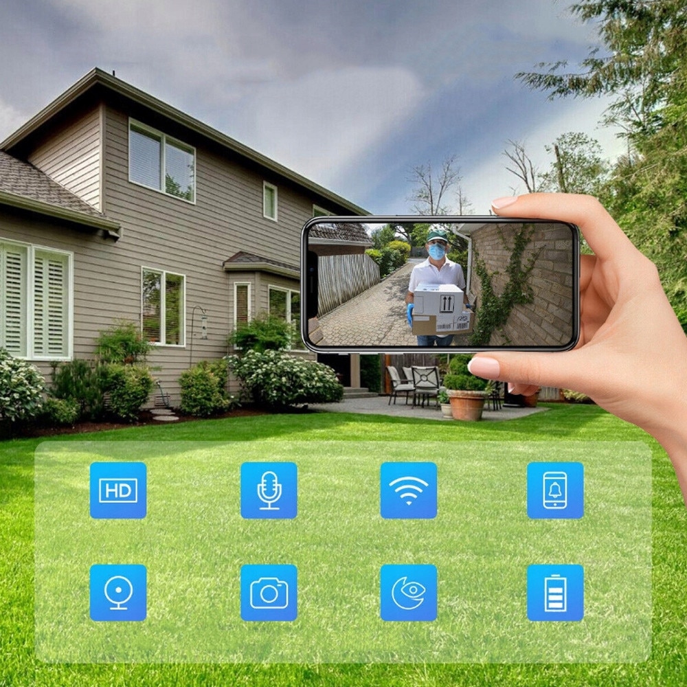 Sonerie wireless cu camera video, Excitat®, capturare imagini, kit ...
