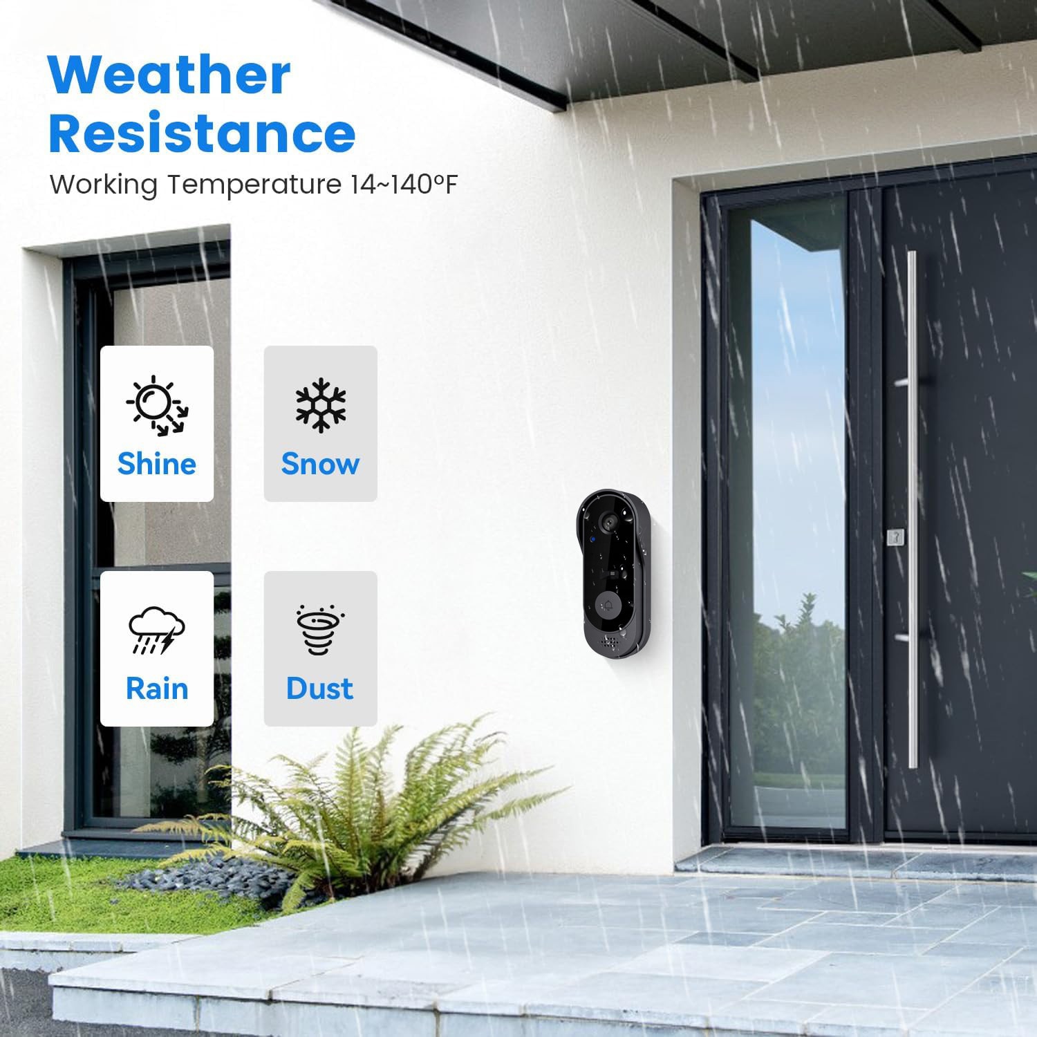 Sonerie video inteligenta wireless cu camera, Excitat®, videointerfon ...