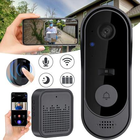 Sonerie wireless cu camera video, Excitat®, capturare imagini, kit ...