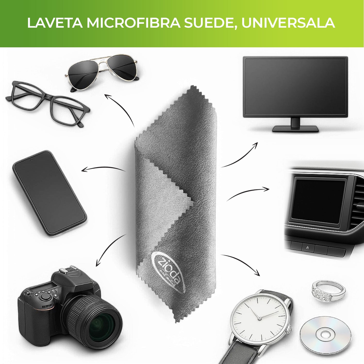 Laveta din microfibra, zioda smart essentials®, pentru curatare ...