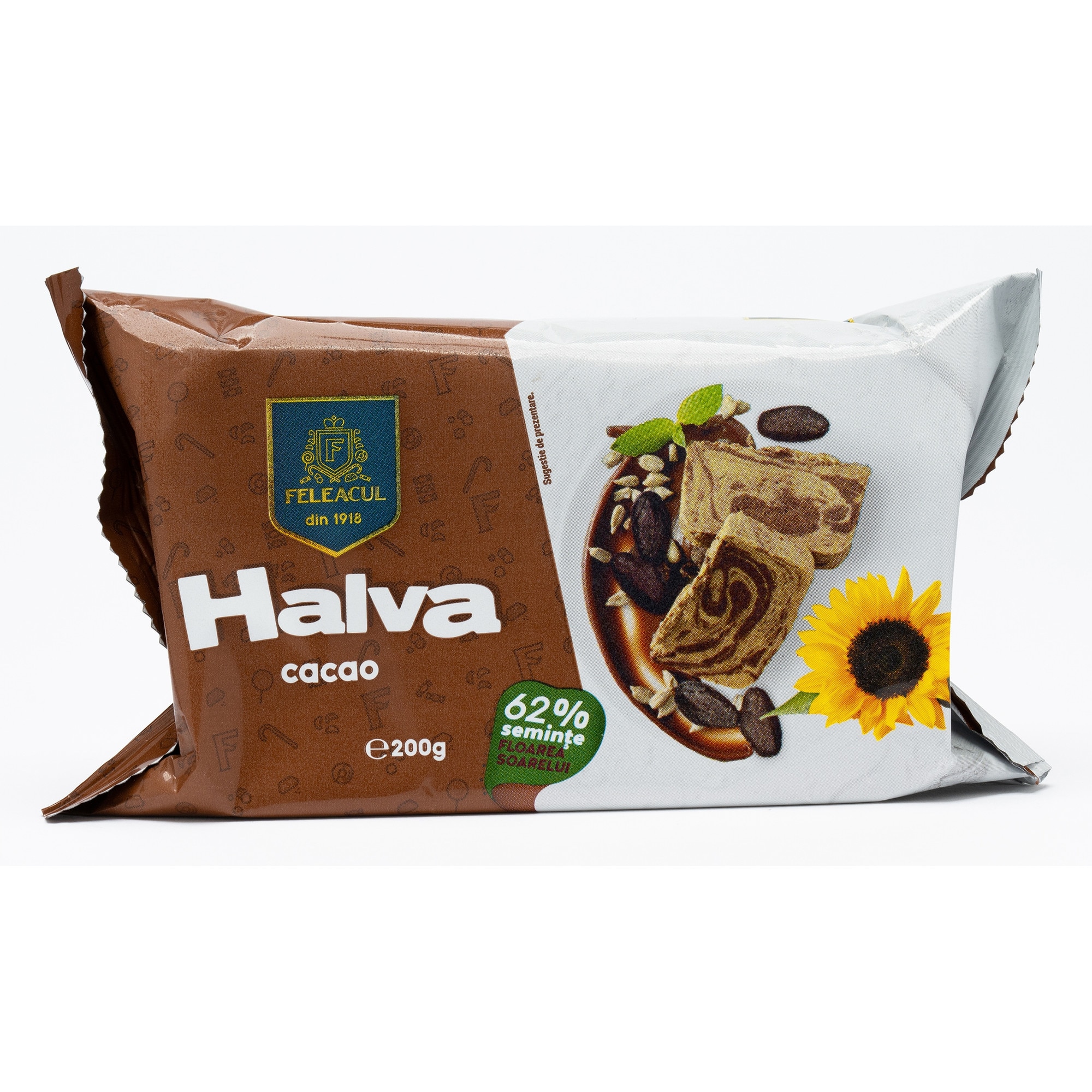 Halva din floarea soarelui Feleacul cu cacao 200gr - eMAG.ro