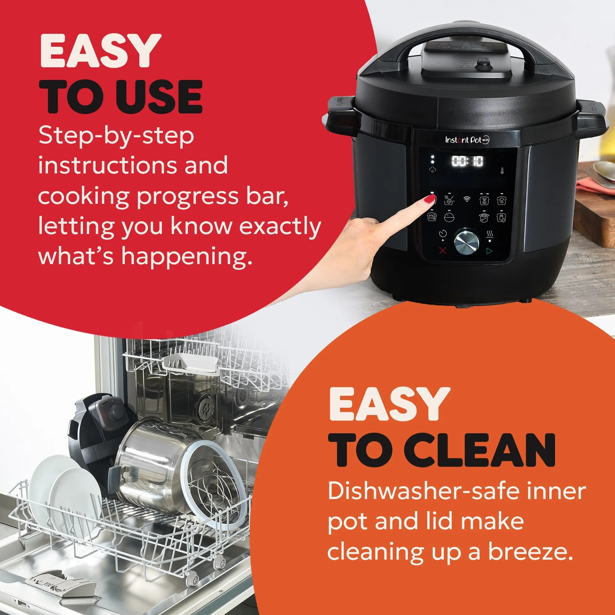 Multicooker Instant Pot PLUS, hasznos kapacitás 5.7L, 9 funkció ...