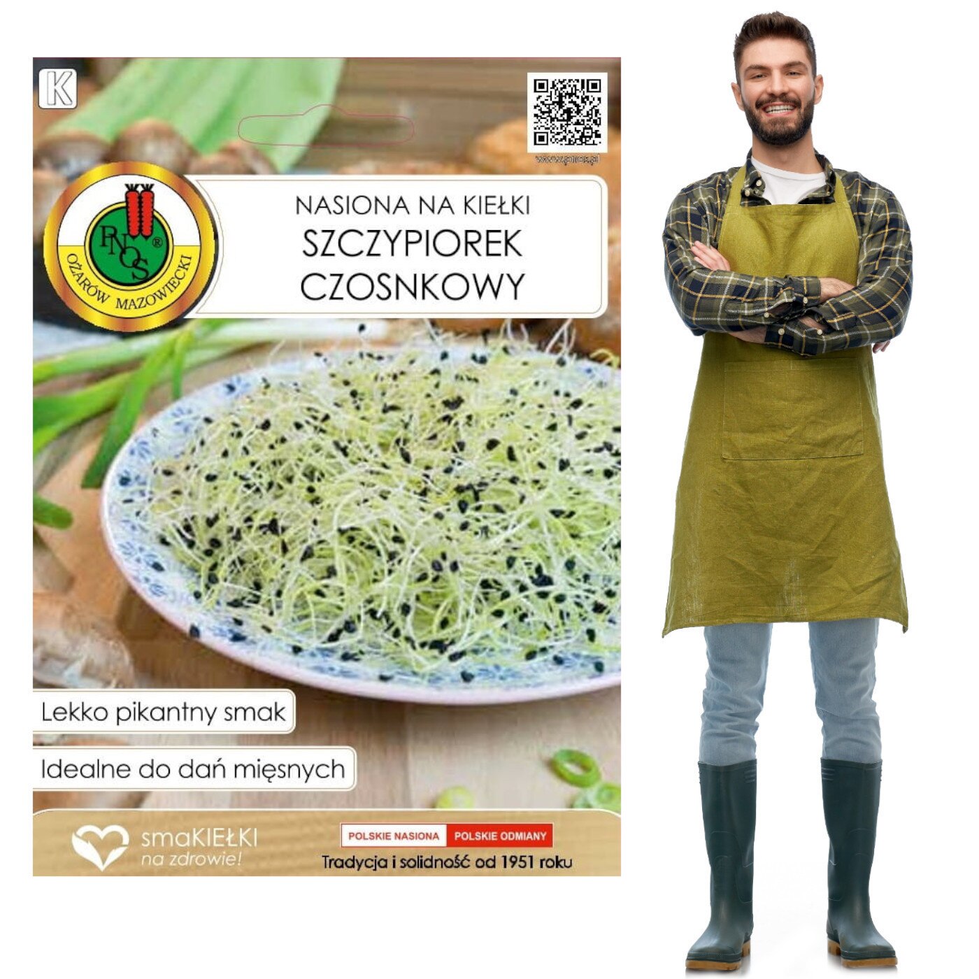 Seminte pentru germinare, Ceapa verde cu usturoi, Fara omg, 5 g, Planta ...