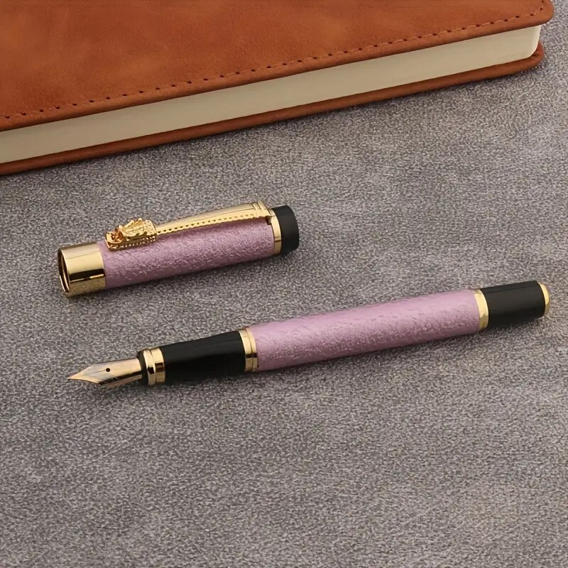 Stilou metalic roz cu penita iridium 0.5mm - eMAG.ro
