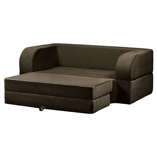 Canapea Extensibila Divan Terra, 140x200x30 cm, 2 locuri, Cafeniu ...