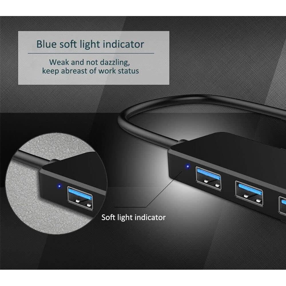 Hub USB 3.0, 4 Porturi, 5 Gbps, 0.3m, Plug Play, Compatibil cu Macbook ...