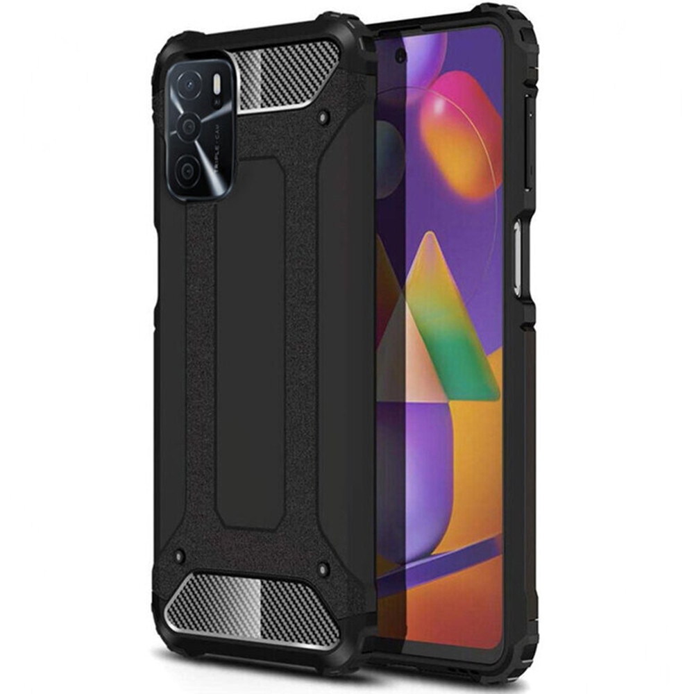 Калъф за iPhone 17 Pro Max, Хибридна броня, U91, Поликарбонат, Черен ...