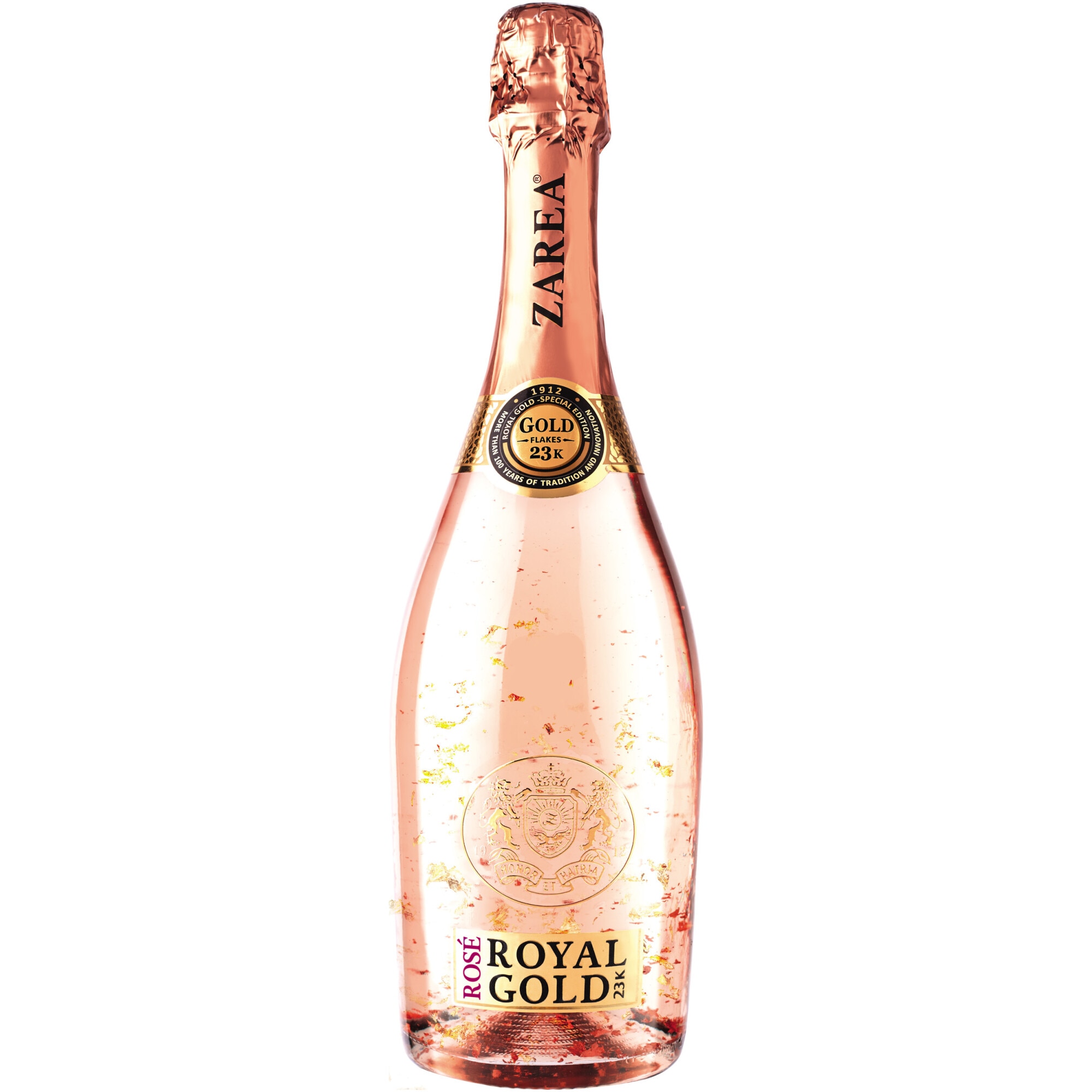 Cocktail Efervescent Zarea Royal Gold 23k Rose, 11%, 0.75 - eMAG.ro