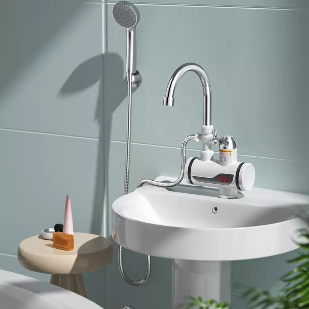 Robinet Electric Pentru Apa Calda Instant Gardeon® cu Para de Dus ...