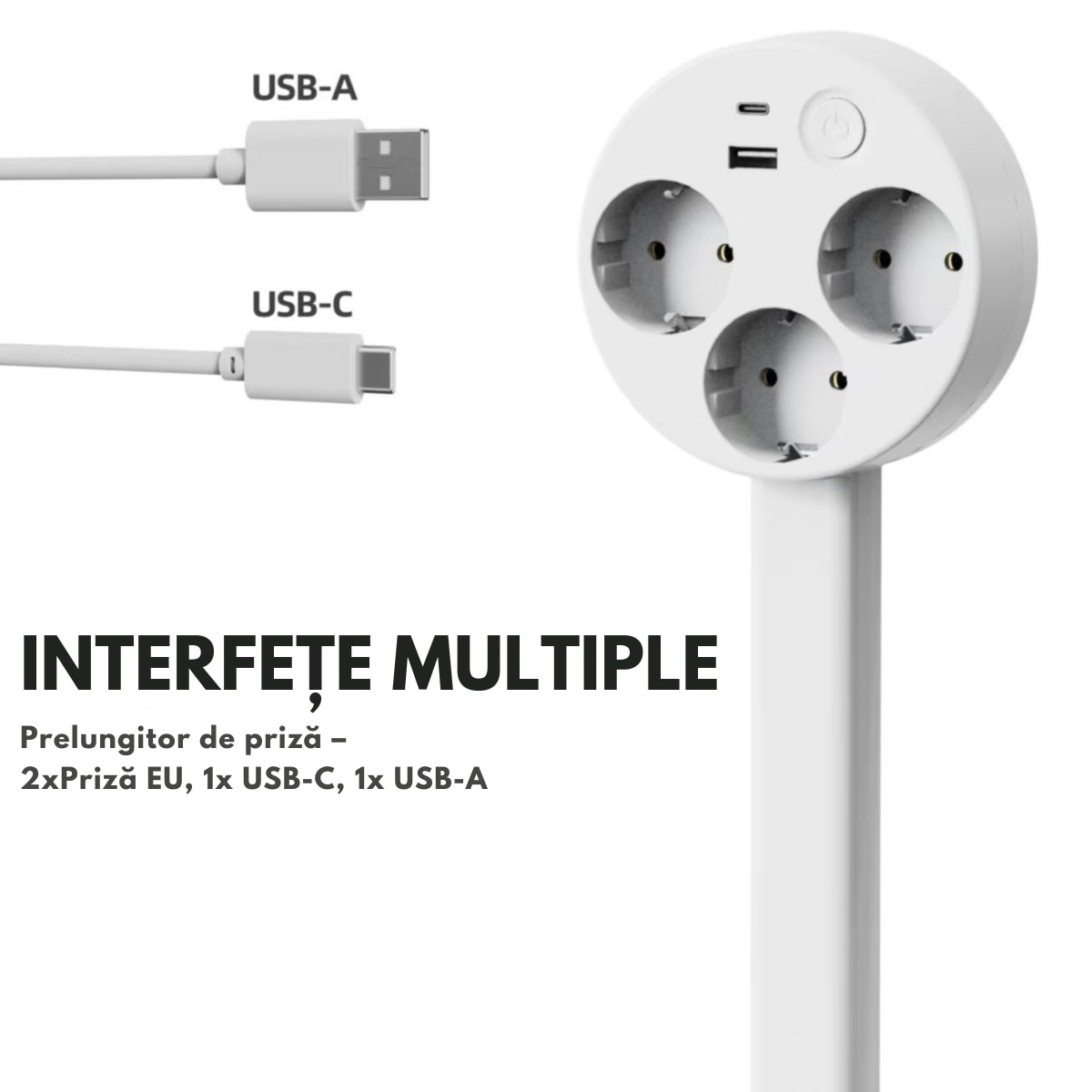 Prelungitor Priza Extensibil, Extensor Electric Reglabil - Prelungitor ...