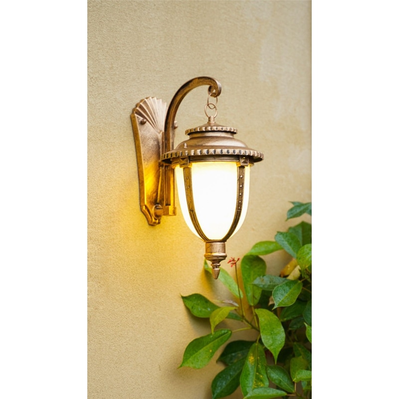 Felinar vintage, pentru exterior, montaj pe perete, dulie E27, bec max ...